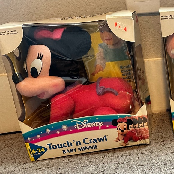 Mattel | Toys | Vintage Touch N Crawl Baby Minnie Mouse 995 Nib Disney ...
